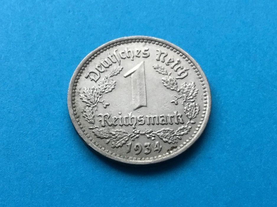 Deutsche Reich 1 Reichmark 1934 G.VZ ++ (Gebraucht) in St. Margrethen SG für CHF 12.5 – mit ...