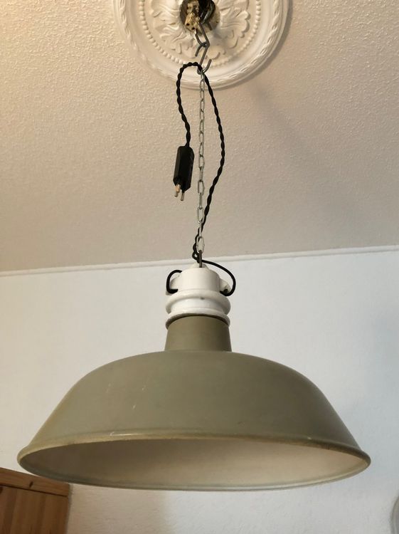 Alte/Vintage Industrie Alu-Blech Lampe | Kaufen auf Ricardo
