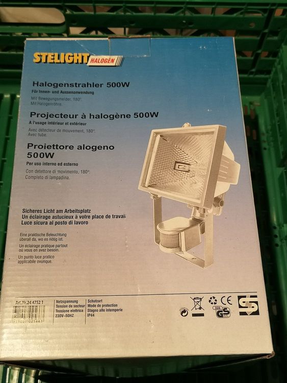 Stelight HalogenStrahler 500W Sicheres Licht am Arbeitsplatz (Neu ...