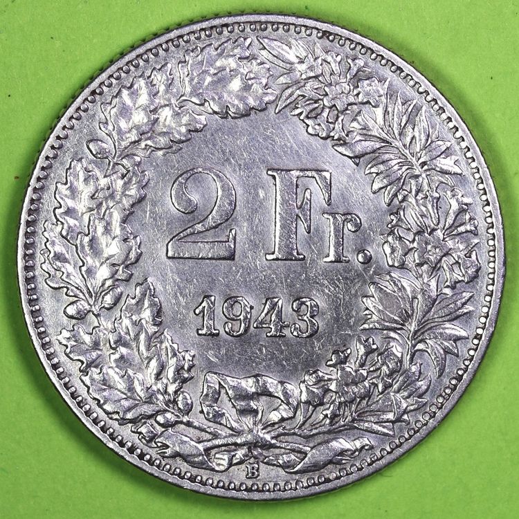 1943 / FR. 2.00 - MÜNZE, natürlich noch in SILBER ! | Kaufen auf Ricardo