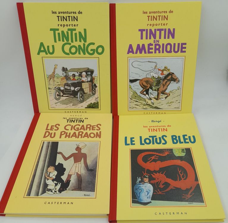 Lot série de 8 Tintin Fac-similé Noir & Blanc Casterman TBE (D'occasion ...