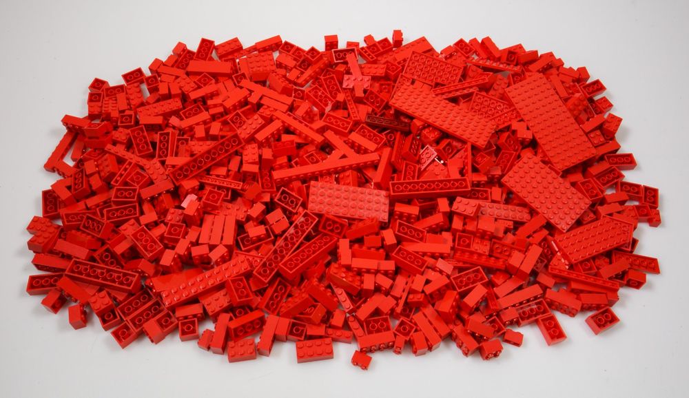 1.5 kg - LEGO Basic Steine und Platten in rot | Kaufen auf Ricardo