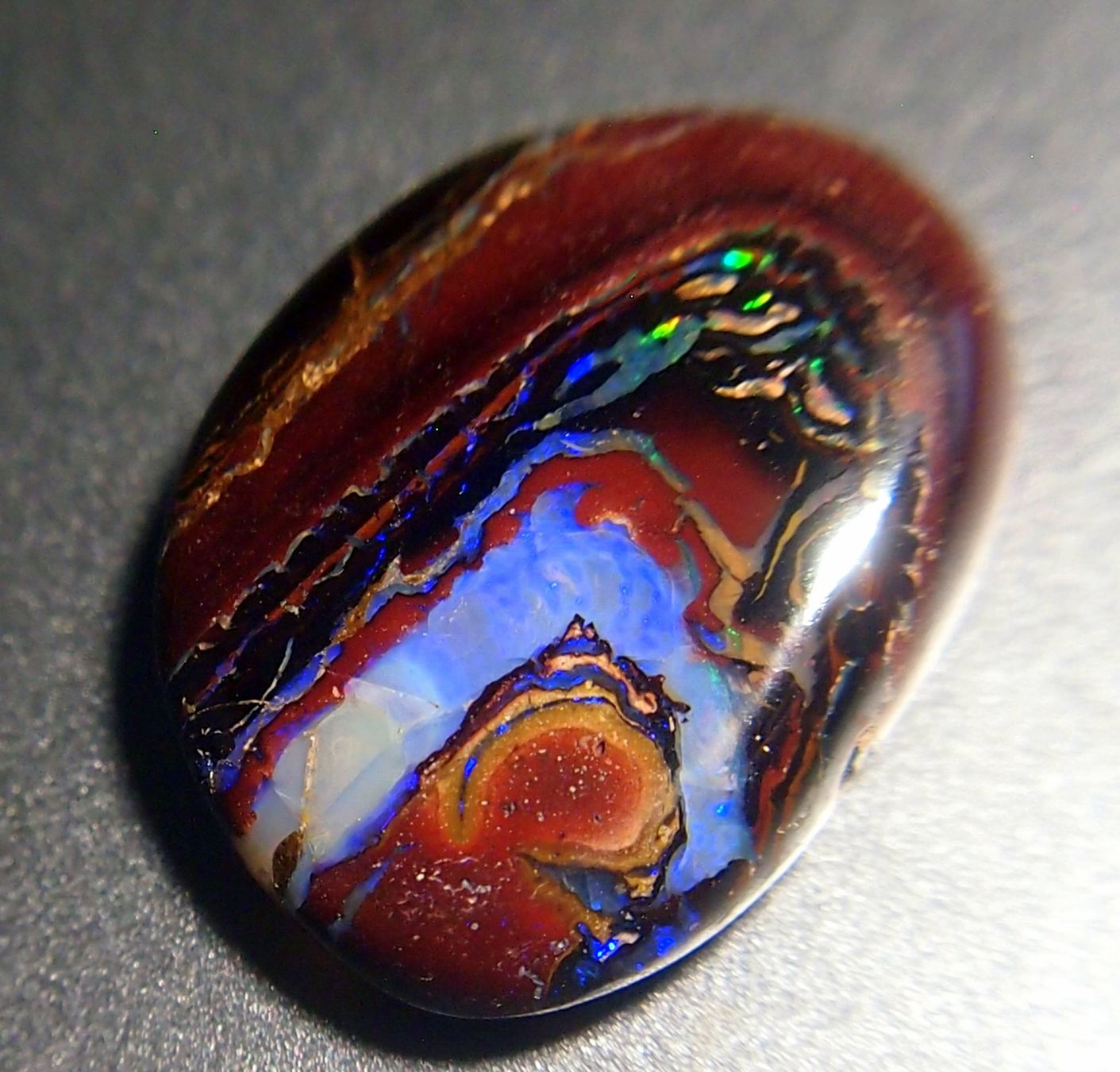 🔥 Boulder Opal Edelstein, Opalnuss, Top Schliff, Rarität... (Neu und ...