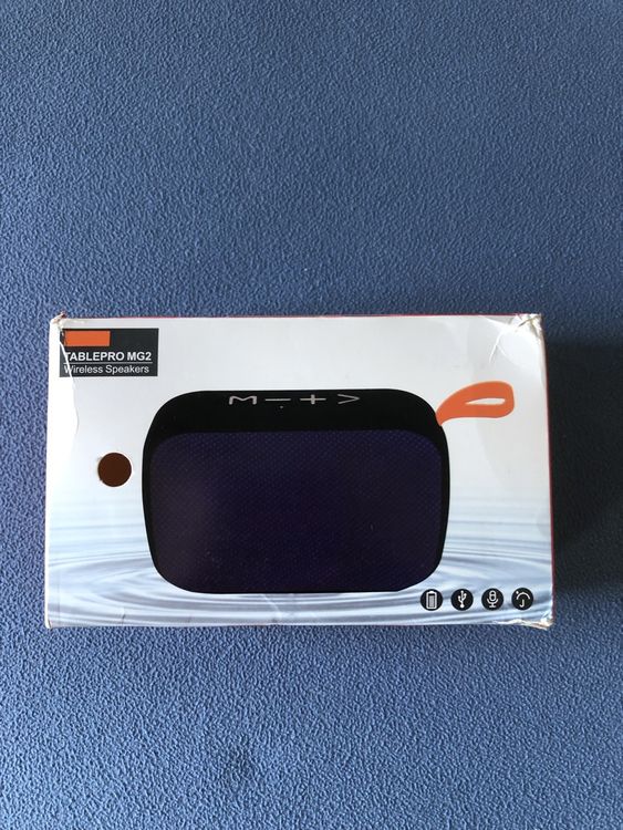 TABLEPRO MG2 Wireless/Bluetooth Lautsprecher blau, Neu! (Neu (gemäss ...