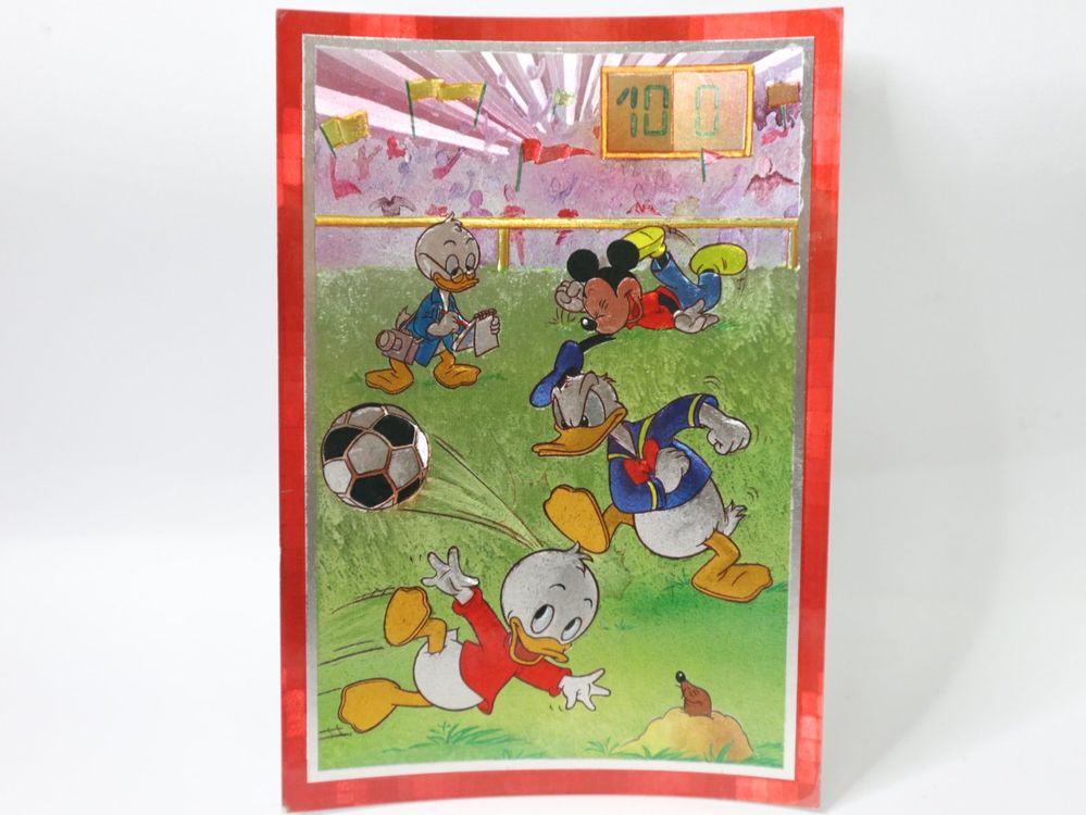 AK Disney Donald Duck Tick Trick Track Fussball Micky Maus (Neu (gemäss ...
