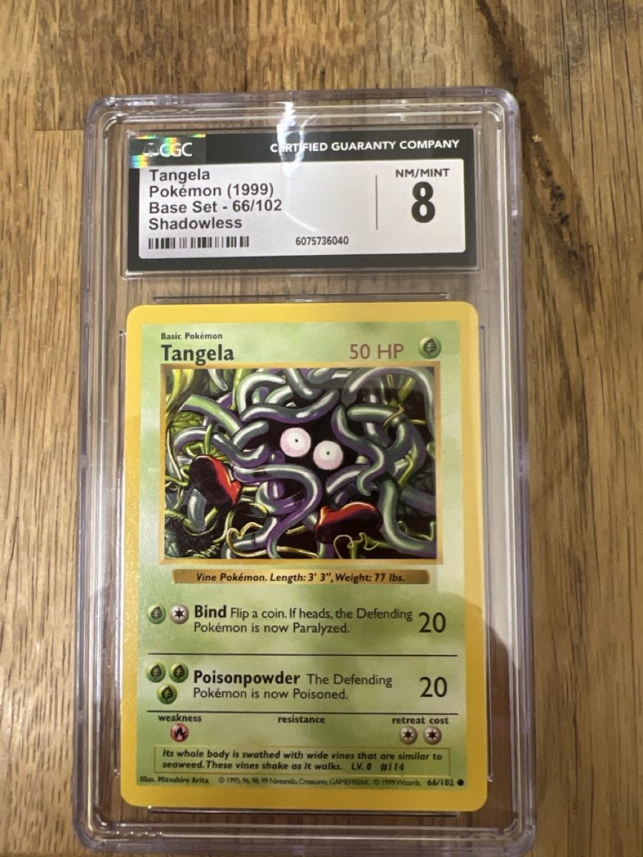 Tangela Pokemon Karte, Base Set Shadowless 1999, CGC 8 (Neu (gemäss ...