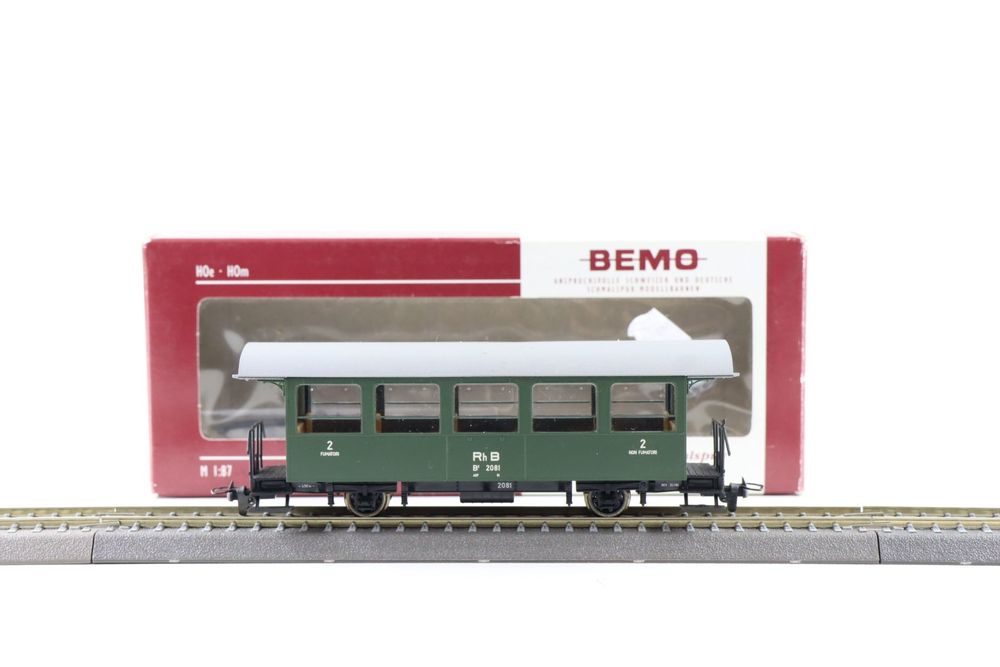 Bemo 3238 121 RhB B 2081 Zweiachser-Personenwagen H0m (Gebraucht) in ...