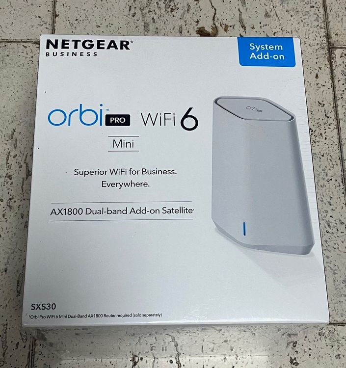 Netgear Orbi Pro (SXS30) WiFi 6 Mini AX1800 Satellite NEW (Gebraucht ...