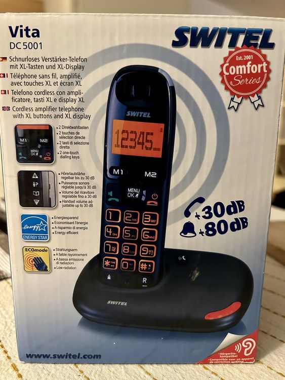 Telefon für Senioren - Switel Vita DC5001 - Schnurlos (Neu (gemäss Beschreibung)) in Derendingen ...
