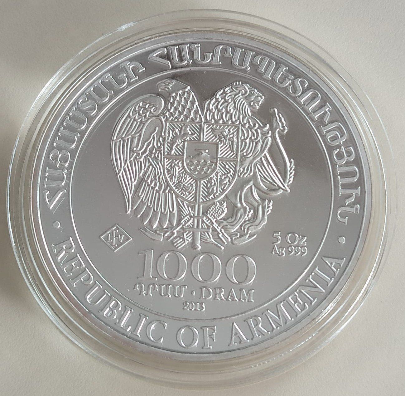 5 Unzen Arche Noah / seltene Silbermünze von 2013 (Neu und ...