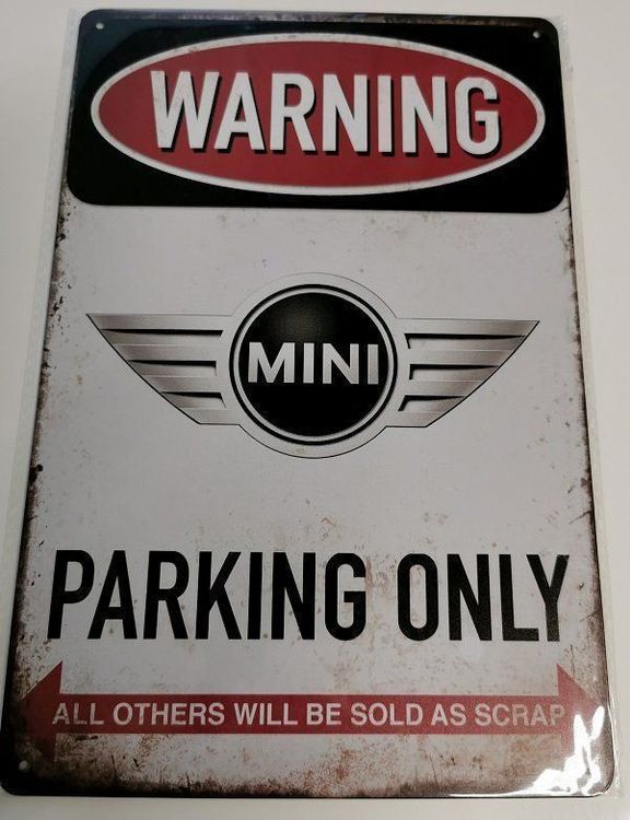 Mini Parking Only (Blechschild, neu) | Kaufen auf Ricardo