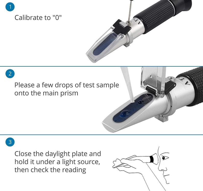Refraktometer Brix Alkoholmessgerät (Neu (gemäss Beschreibung)) in Thun für CHF 22 – mit ...