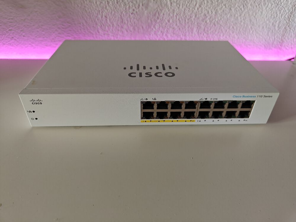 Cisco CBS 110 Unmamaged 16 Port PoE Switch | Kaufen auf Ricardo