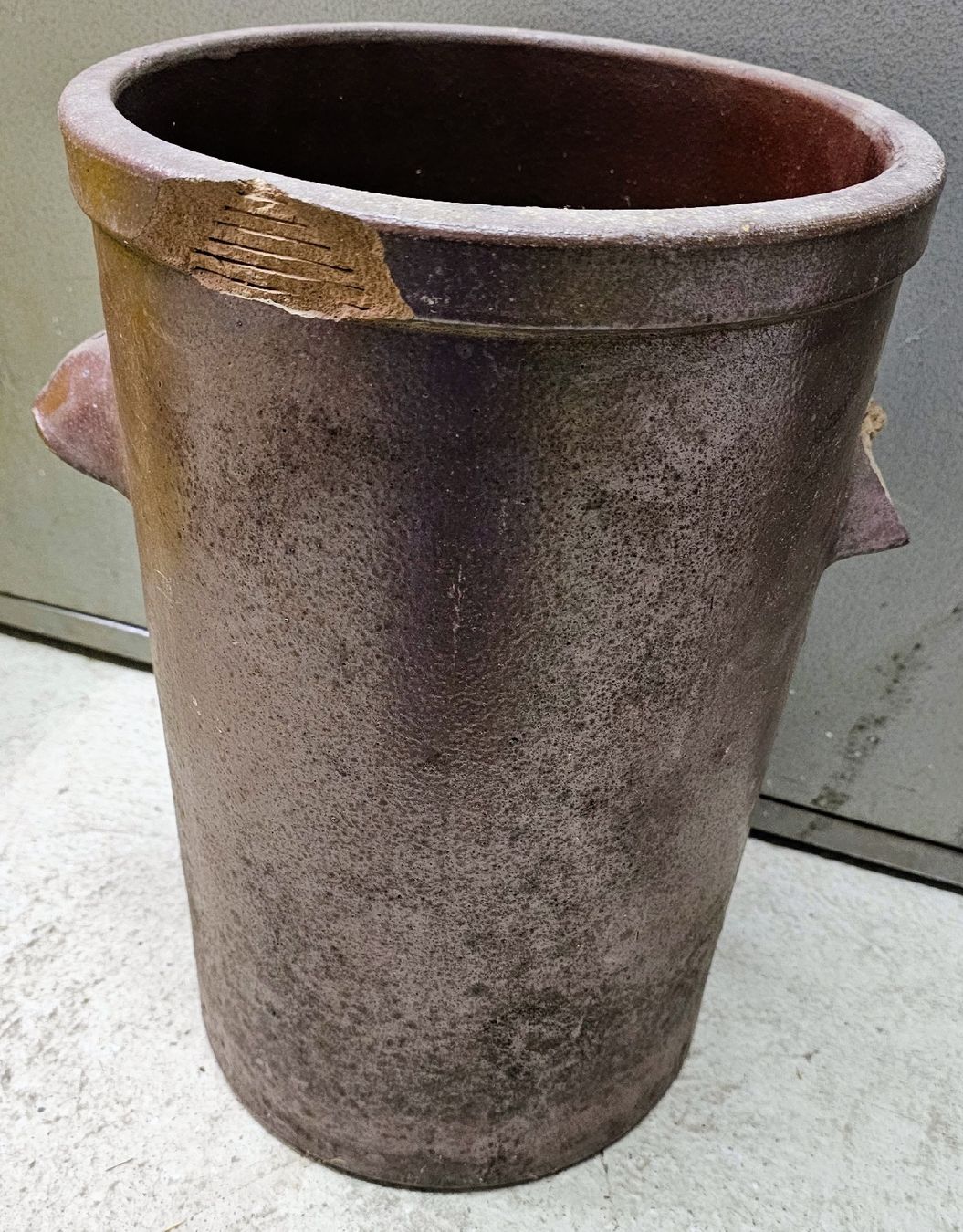 tonneau en grès ancien 20L Schaffhausen 7H vintage déco (D'occasion) à ...