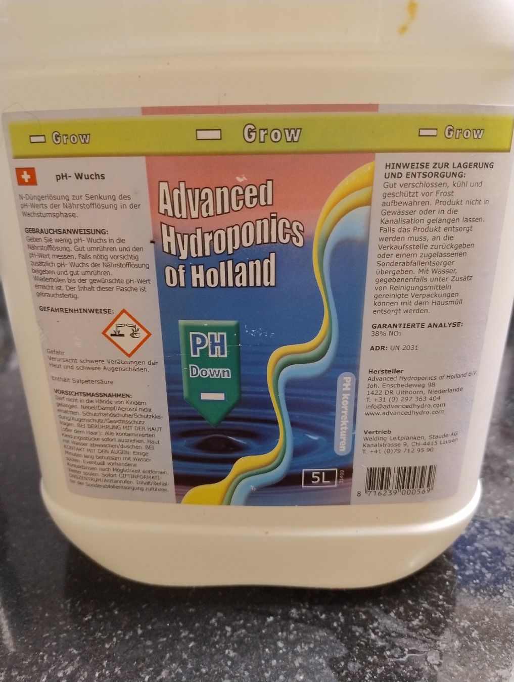 Advanced Hydroponics pH-Down Grow - Neuwertig (Gebraucht) in Rüti ZH ...