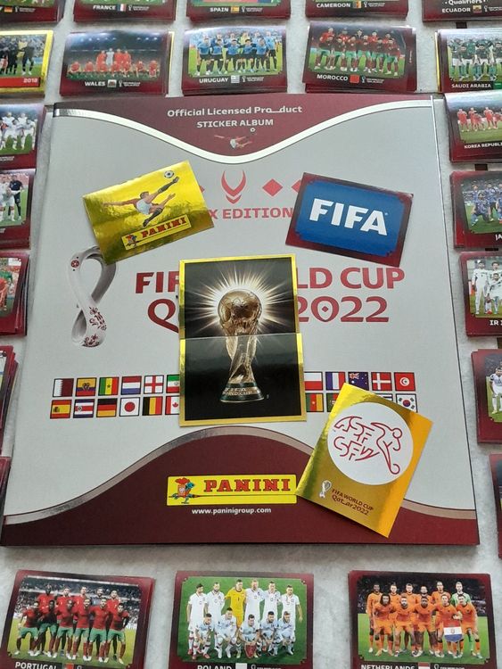 Panini WM Qatar 2022 Komplett- Set (Neu (gemäss Beschreibung)) in ...