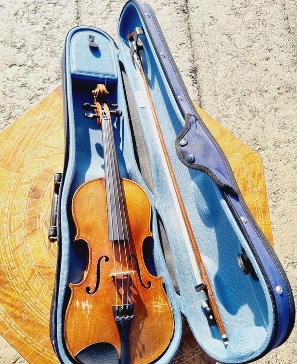 Alte 4/4 Violine Geige mit schöner Patina und Koffer | Kaufen auf Ricardo