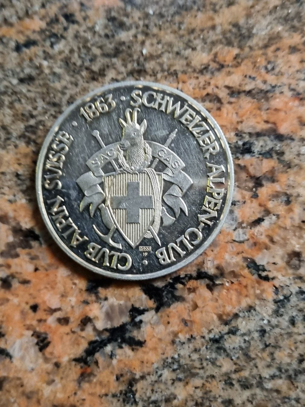 Schweizer Alpen-Club Altdorf SAC Münze 1863-1963 Selten (Gebraucht) in ...