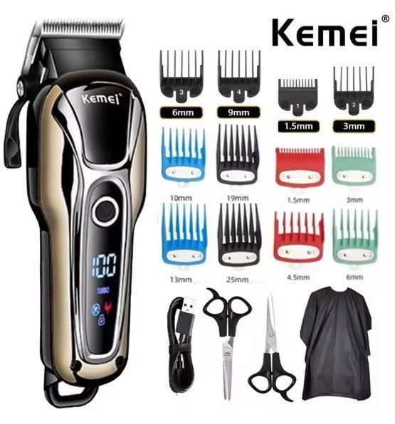 Herren-Haarschneider elektrischer Trimmer LCD professionelle (Neu und originalverpackt) in ...