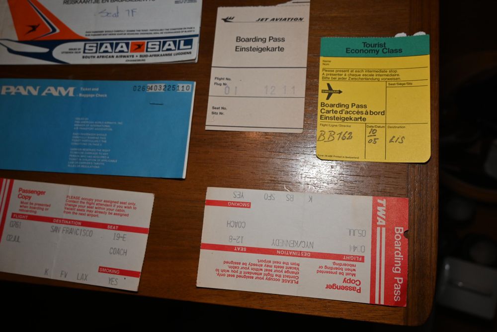 alte PAN AM swissair - saa sal TICKETS boarding pass | Kaufen auf Ricardo