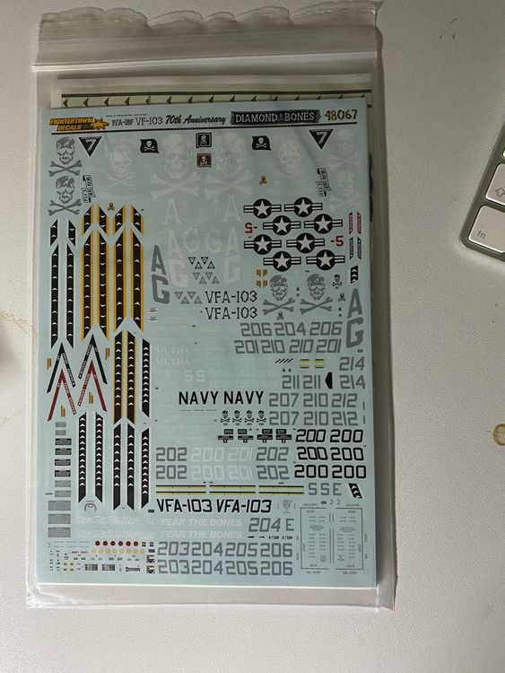 1/48 F/A-18F VF-103 DIAMOND AND BONES FIGHTERTOWN DECALS | Kaufen auf Ricardo