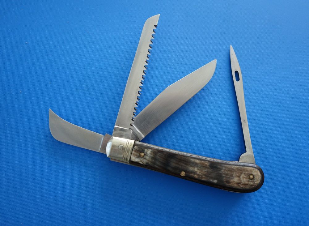 VICTORINOX - ALTES TOP SAMMLERMESSER - Lange Ahle - HORN (Gebraucht) in ...