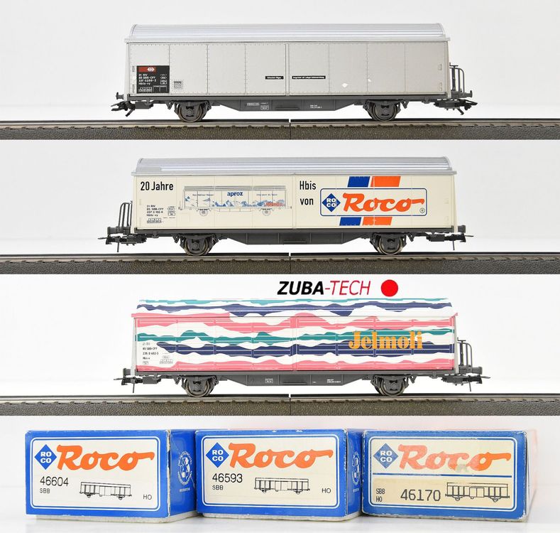 Roco 3x Schiebewandwagen der SBB GS H0 mit OVP (Gebraucht) in St. Gallen für CHF 25 – mit ...