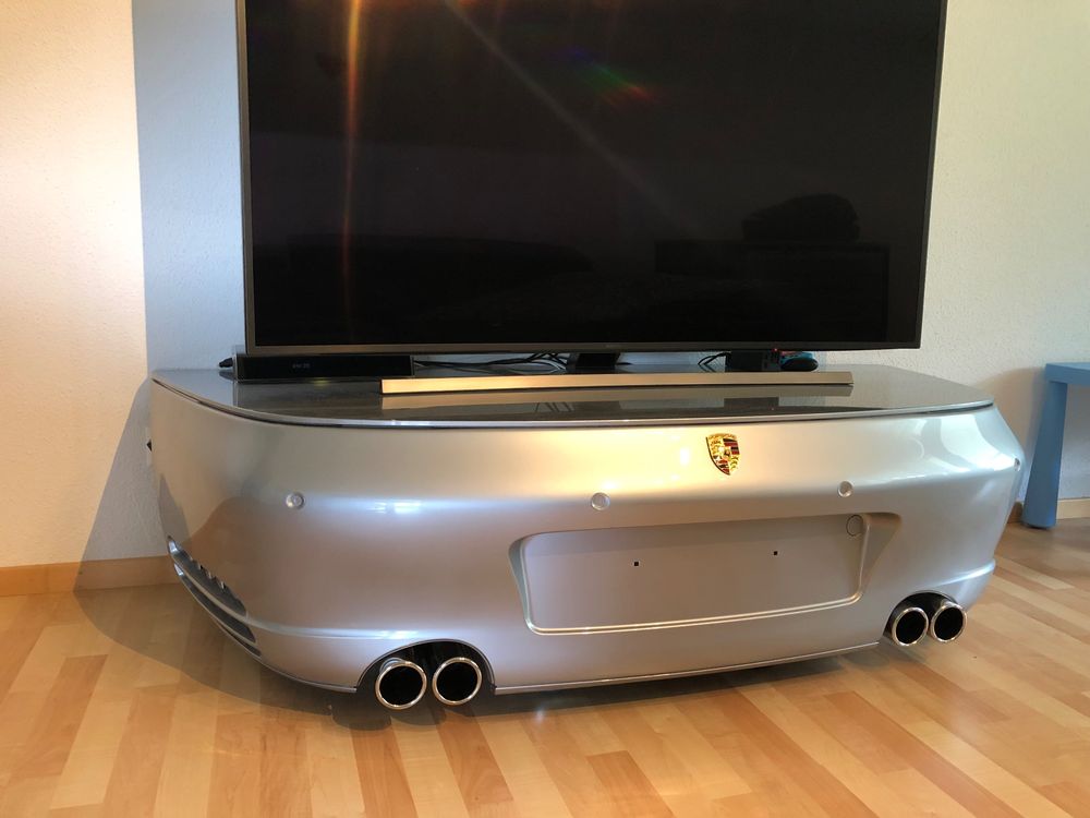 PORSCHE TV-Möbel Unikat 996 Turbo mit Performance Spoiler (Gebraucht ...