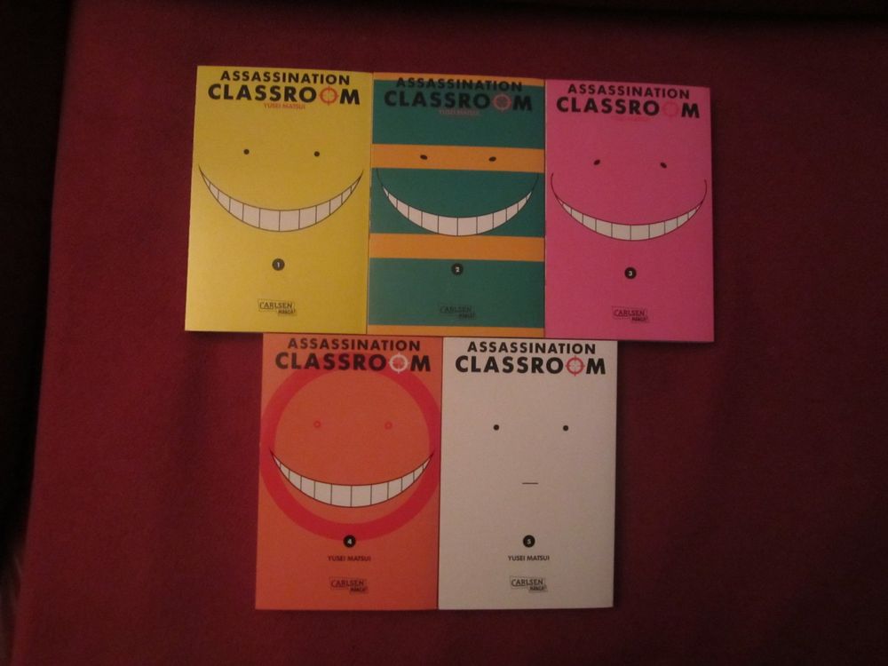 MANGA COMIC: ASSASSINATION CLASSROOM BAND 1 bis 5(DEUTSCH) (Gebraucht ...