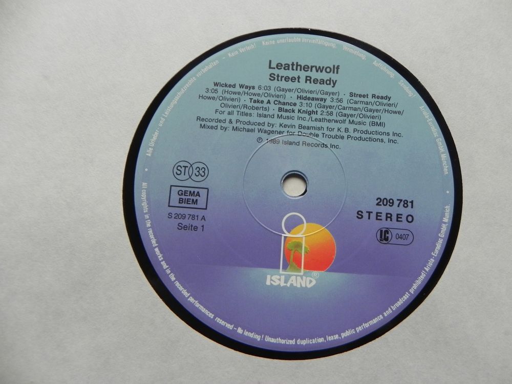 LP USA Heavy Metal Band Leatherwolf 1989 Street Ready | Kaufen auf Ricardo