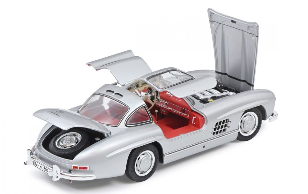 Mercedes Benz 300 SL Flügeltür silber Schuco 1:18 | Acheter sur Ricardo