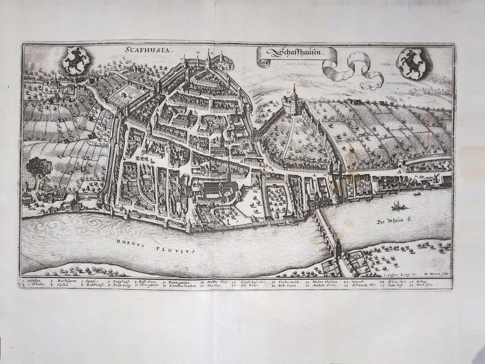 Schaffhausen Kupferstich von Merian 1642 | Kaufen auf Ricardo