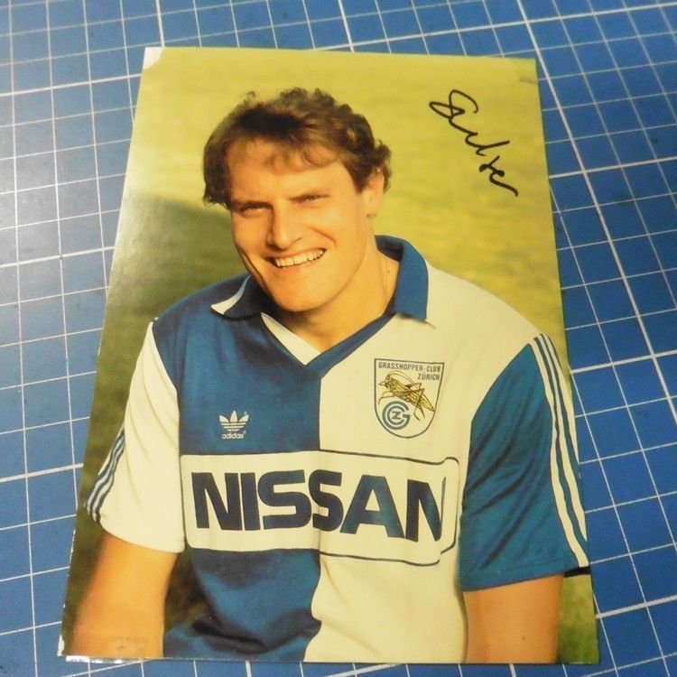 Autogramm-Foto,1982,Fussball,Claudio Sulser,GC Zürich,adidas (Gebraucht ...