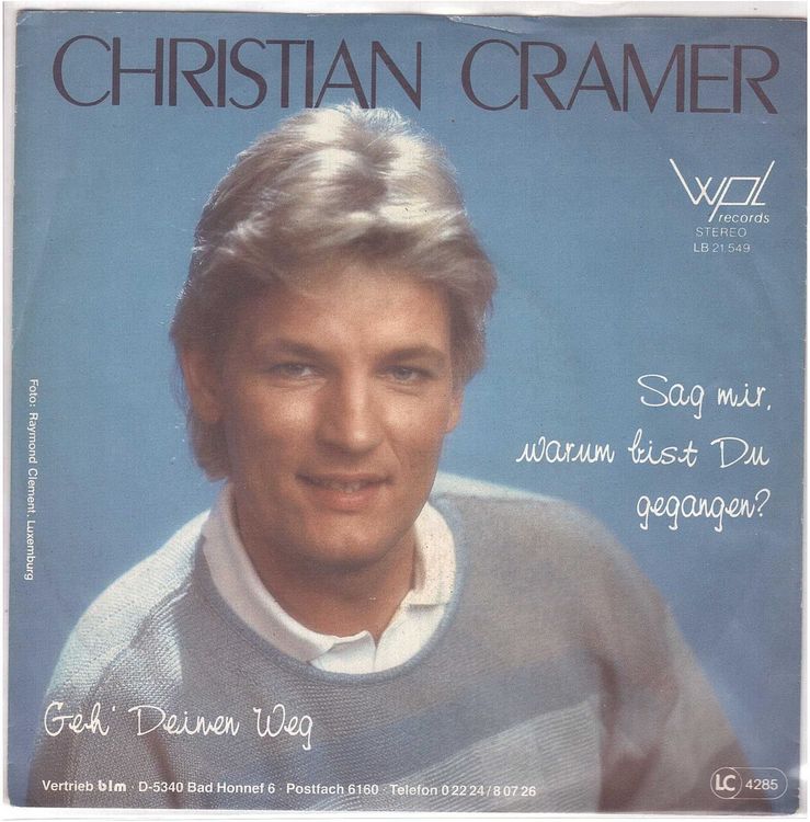Christian Cramer - sag mir, warum bist d (Gebraucht) in Oberwil ...