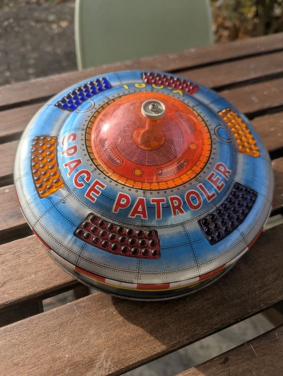 Vintage Tin Toy Space Patrol X-081 UFO Flying Saucer Japan (Gebraucht ...