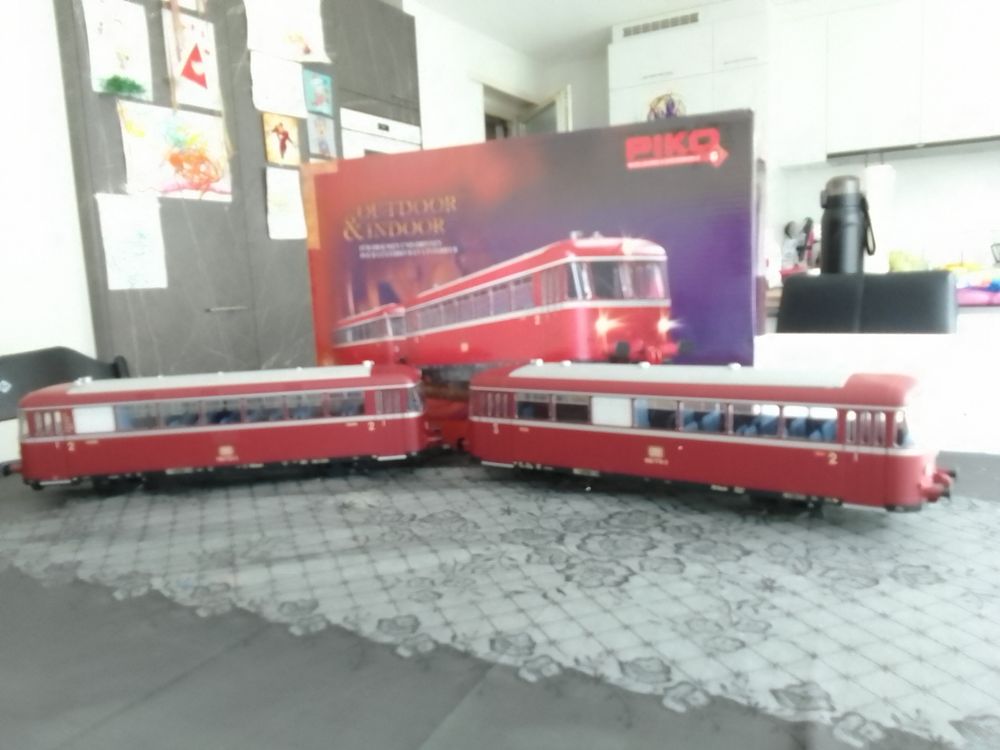 Piko BR VT 95 Triebwagen mit Anhänger Spur G (Neu (gemäss Beschreibung ...