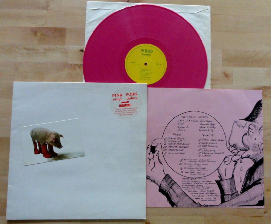 LP PORK DUKES pink pork 1978 WOOD REC 001 pink vinyl PUNK (Gebraucht ...