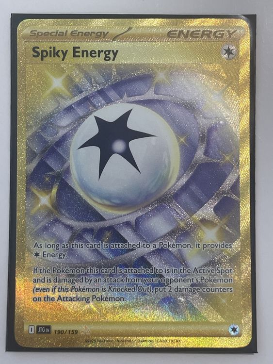 Pokémon Karte - Spiky Energy - Selten, Gold, Top Zustand! (Neu (gemäss ...