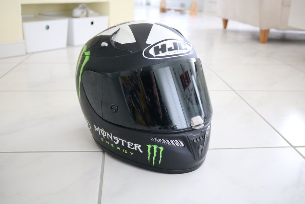 HJC Motorradhelm Helm Monster Energy Edition Motorrad Töff (Neu (gemäss ...