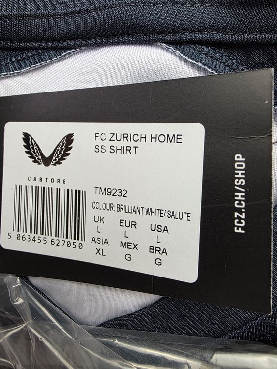 FC ZÜRICH FCZ 24/25 TRIKOT NEU L (Neu und originalverpackt) in ...