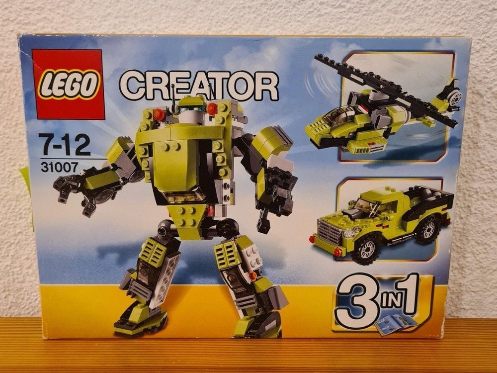 Lego Creator 3in1 (Roboter, Auto, Helikopter) Nr. 31007 (Gebraucht) in ...