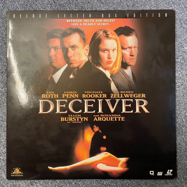 RARE: Tim Roth: DECEIVER - LASER DISC - Engl. Original (Gebraucht) in ...