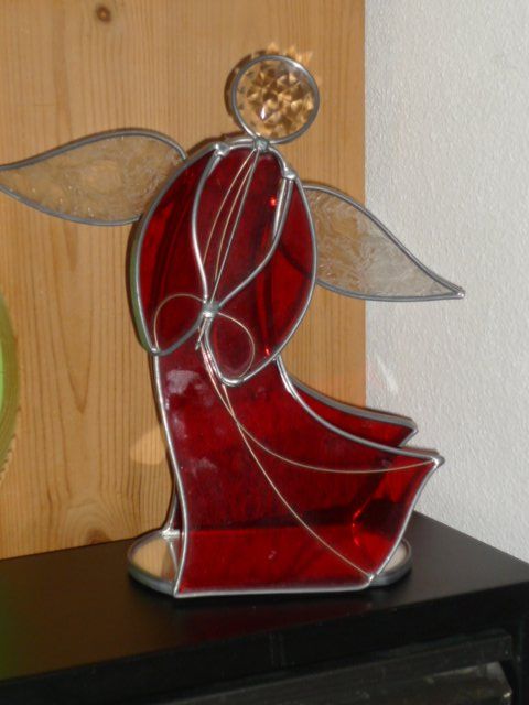 ENGEL REINE HANDARBEIT ECHT KRISTALL GLASSTUBE GAMS H. 25CM (Gebraucht ...