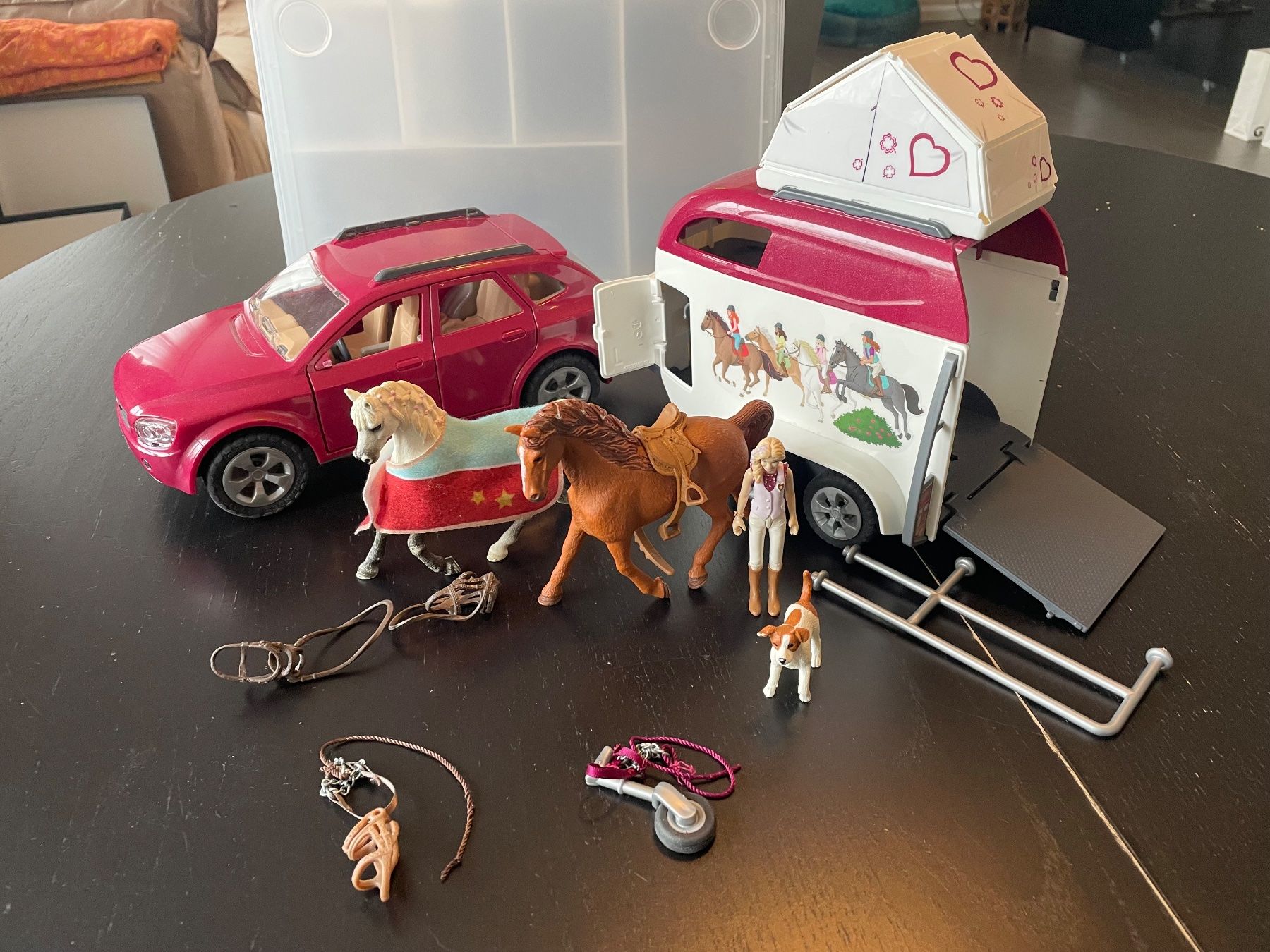 Wunderbar Schleich Pferdeanhanger Mit Auto Fotos