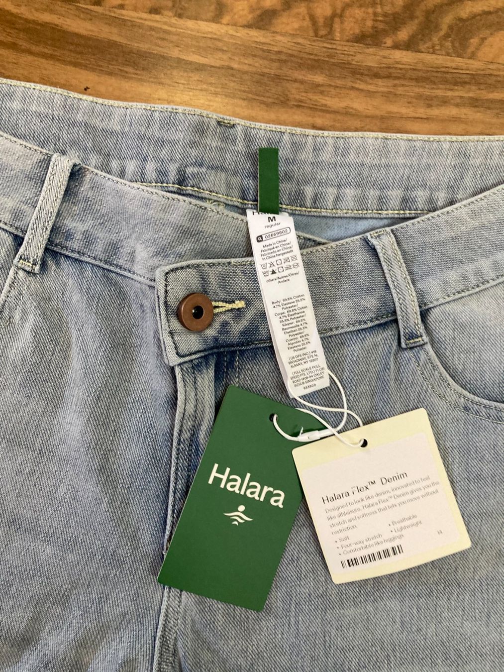 Halara Flex™ Baggy Jeans, Light Azure Denim, Grösse M (Neu und ...