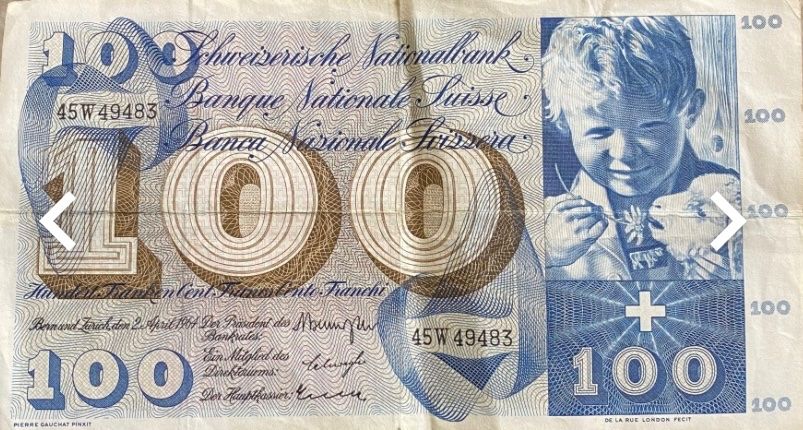 Alte Schweizer Banknoten: 10er, 20er, 50er, 100er Set | Kaufen auf Ricardo
