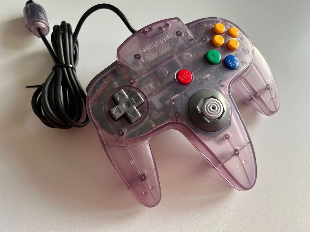 Nintendo 64 N64 Clear Purple Original Controller (Gebraucht) in Belp ...