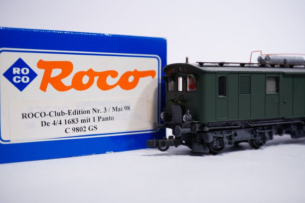8å Roco C9802 De 4/4 grün 1683 1 Panto (Gebraucht) in für CHF 101 – mit ...