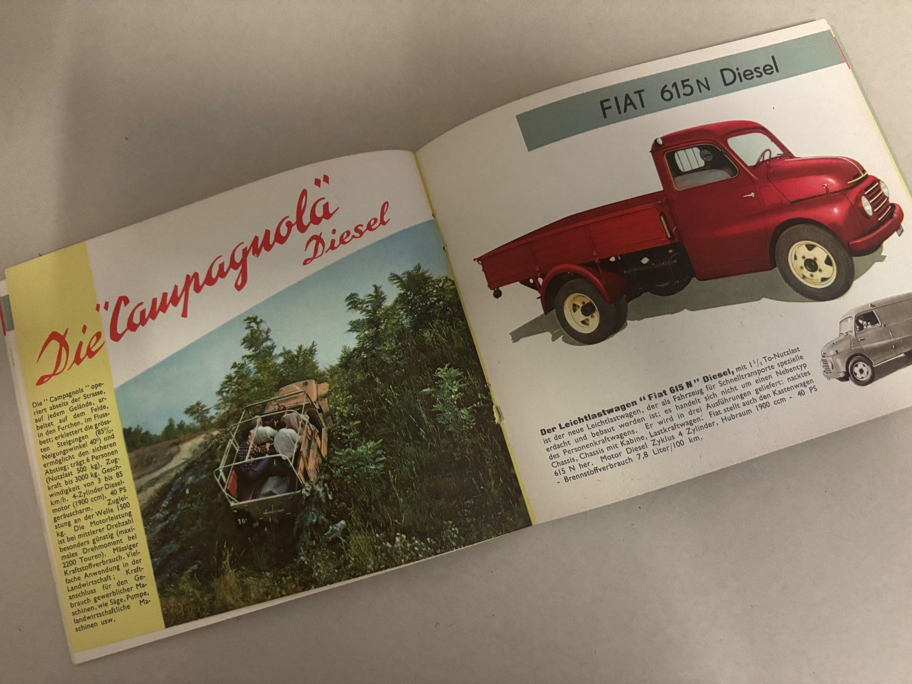 Fiat Modellübersicht der 50er Jahre, Oldtimer Rarität! (Gebraucht) in ...