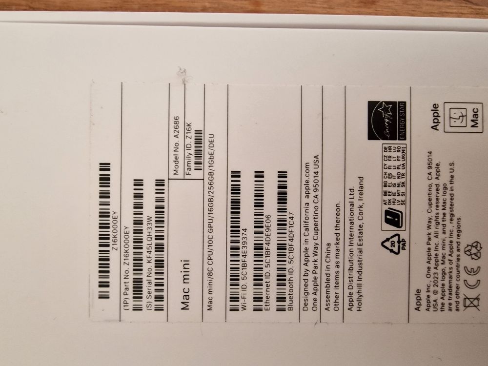 Apple Mac mini M2, 16 GB, 256GB SSD, Top Zustand (Neu (gemäss ...